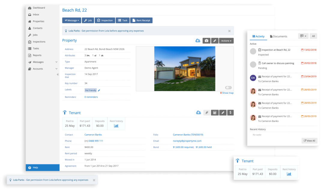 Cloud Property Management Software Features - PropertyMe